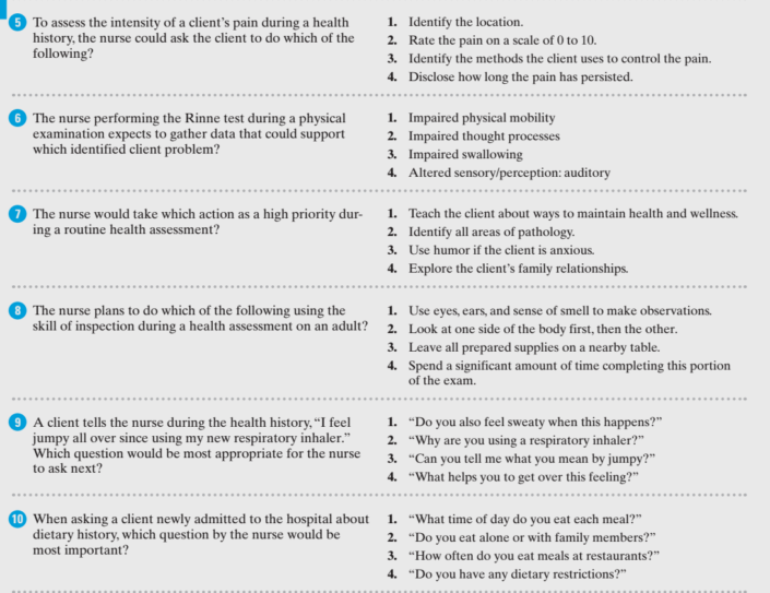 Hogan assessments - happyNCLEX